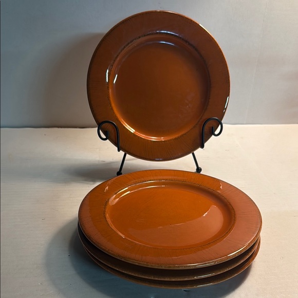 Pier 1 | Dining | Pier Elegant Orange Dinner Plate Set | Poshmark